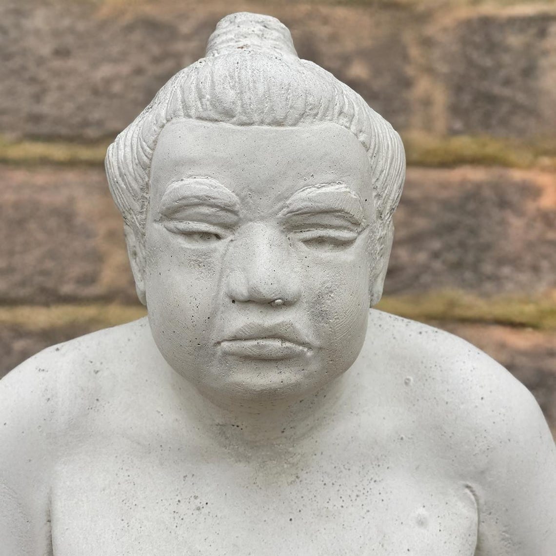 Outdoor Sumo Man Figurine Stone Man Sculpture Concrete Fighter Statue ...