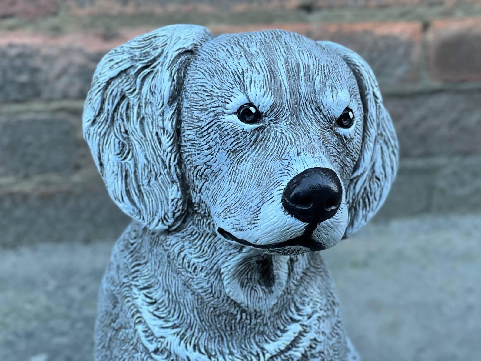 Stone Large Spaniel Decoration Garden Dog Sculpture Outdoor Pet ...