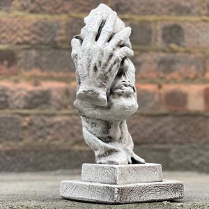 Modern Facepalm Figurine Concrete Hand Over Face Sculpture Garden Art ...