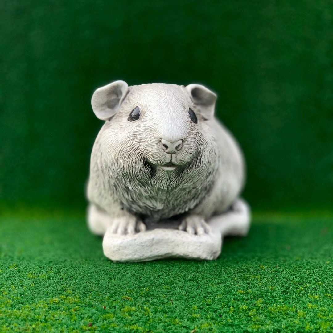 Stone Guinea Pig Statue Concrete Pet Figurine Memorial Decoration ...