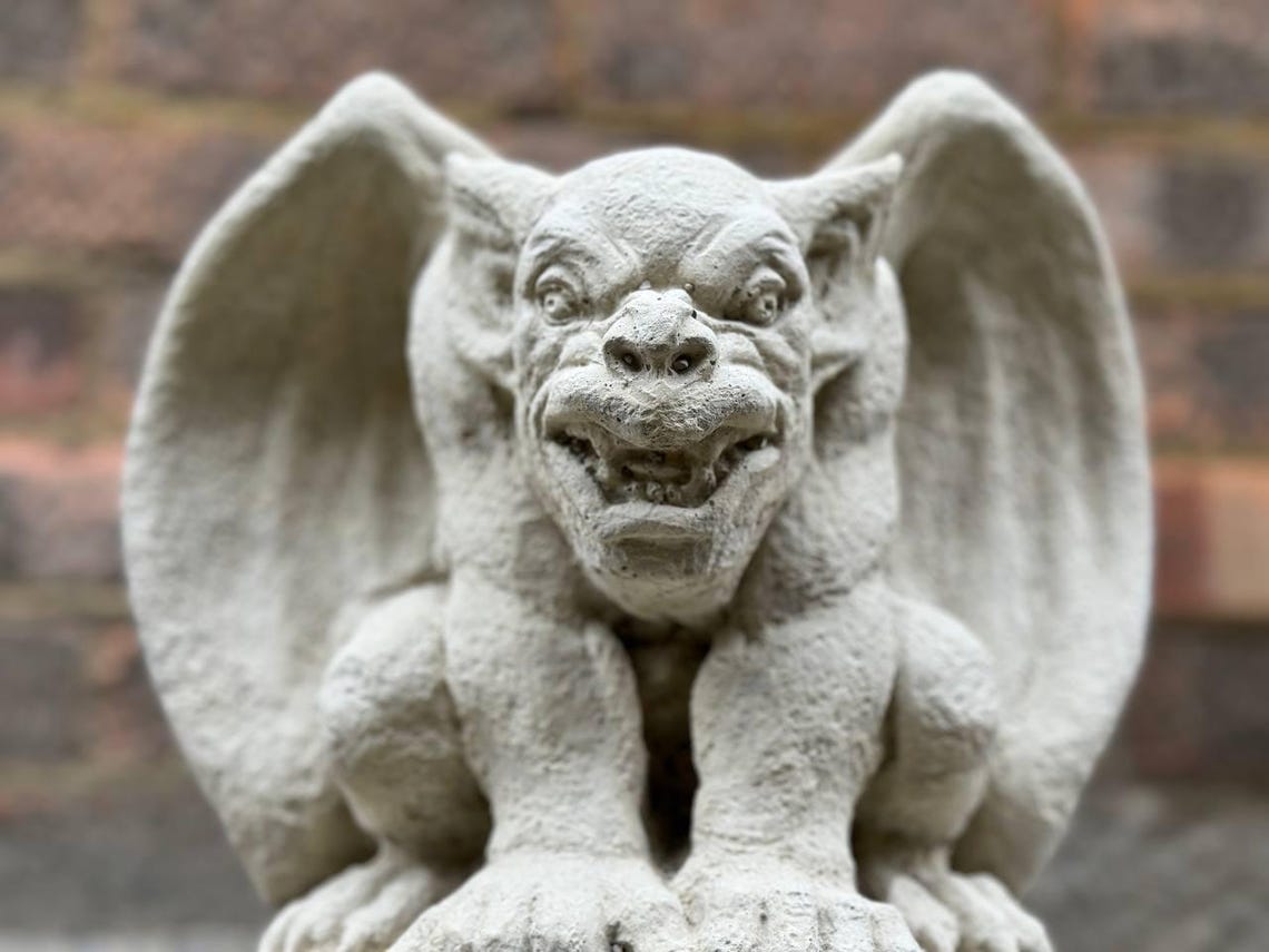 Stone Gargoyle Statue Concrete Gargoyles Guardian Gargoyle Gargoyles ...