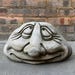 Outdoor Funny Face Statue Concrete Smiling Face Figurine Stone Face ...