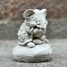 Concrete Mouse Statue Stone Sitting Mouse Figurine Cement Animal ...
