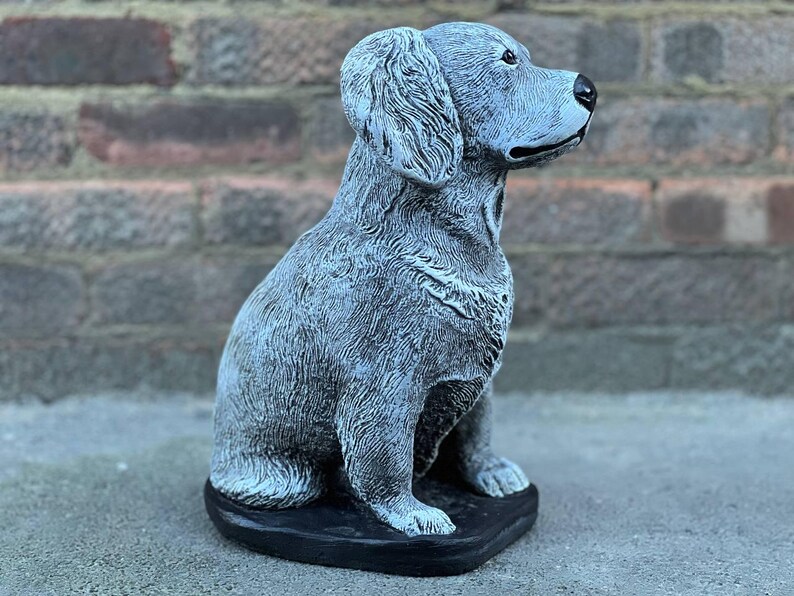 Stone Large Spaniel Decoration Garden Dog Sculpture Outdoor Pet ...