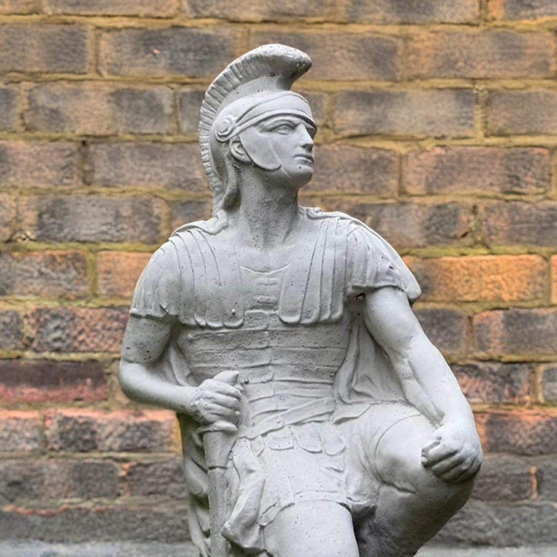 Outdoor Roman Soldier Sculpture Stone Soldier Statue Concrete Greek Man ...