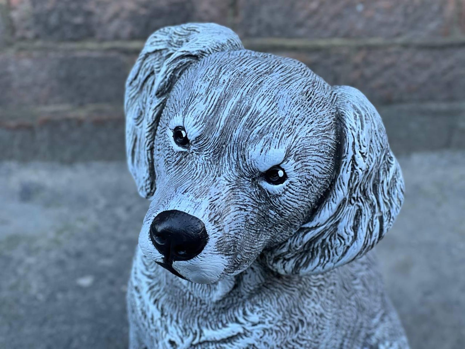 Stone Large Spaniel Decoration Garden Dog Sculpture Outdoor Pet ...