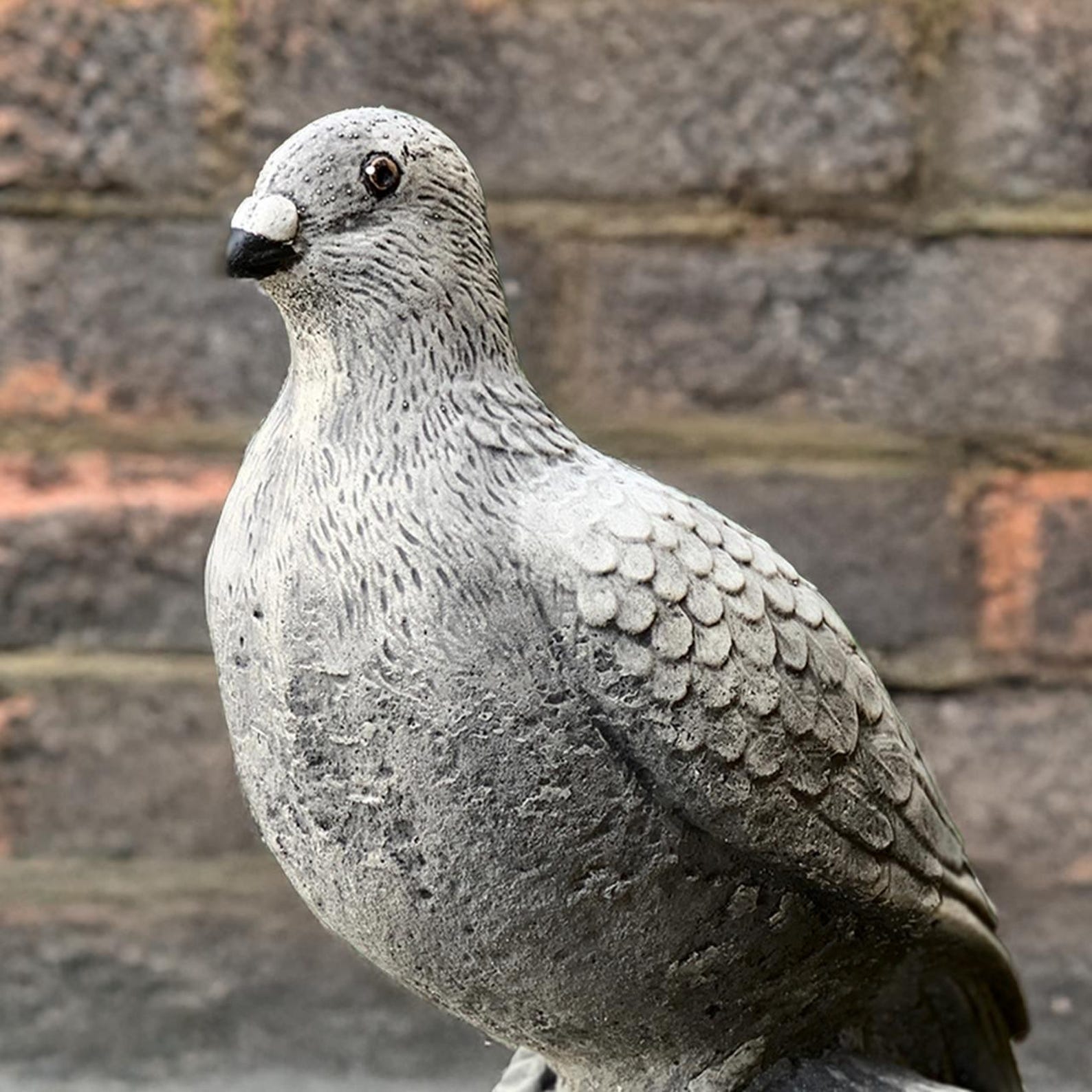 Outdoor Dove Statue Concrete Pigeon Sculpture Stone Bird Decoration ...
