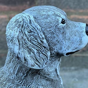 Stone Large Spaniel Decoration Garden Dog Sculpture Outdoor Pet ...