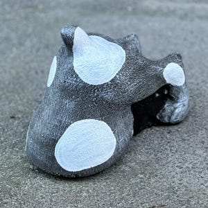 Unique Digging Dog Statue Concrete Playful Puppy Sculpture Handmade ...