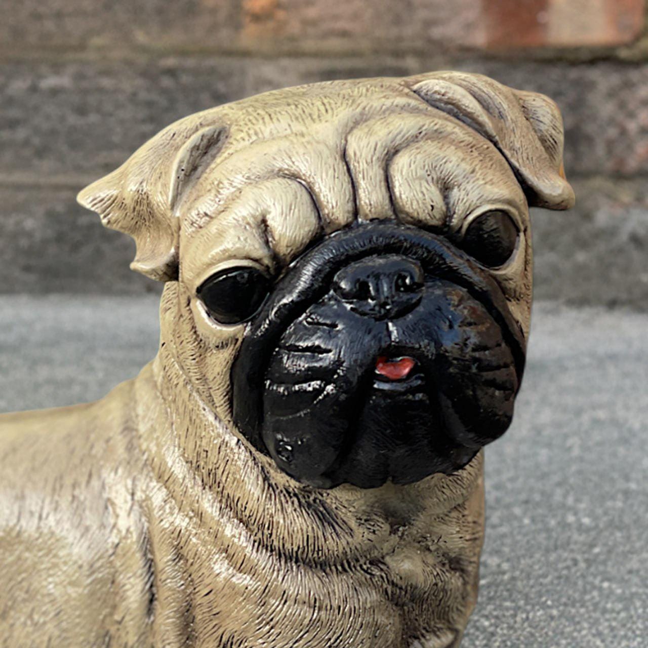 Stone French Bulldog Statue Concrete Dog Sculpture Outdoor Bulldog ...