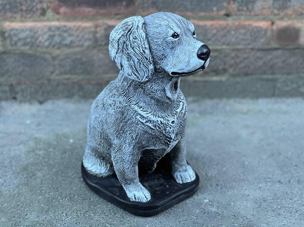 Stone Large Spaniel Decoration Garden Dog Sculpture Outdoor Pet ...