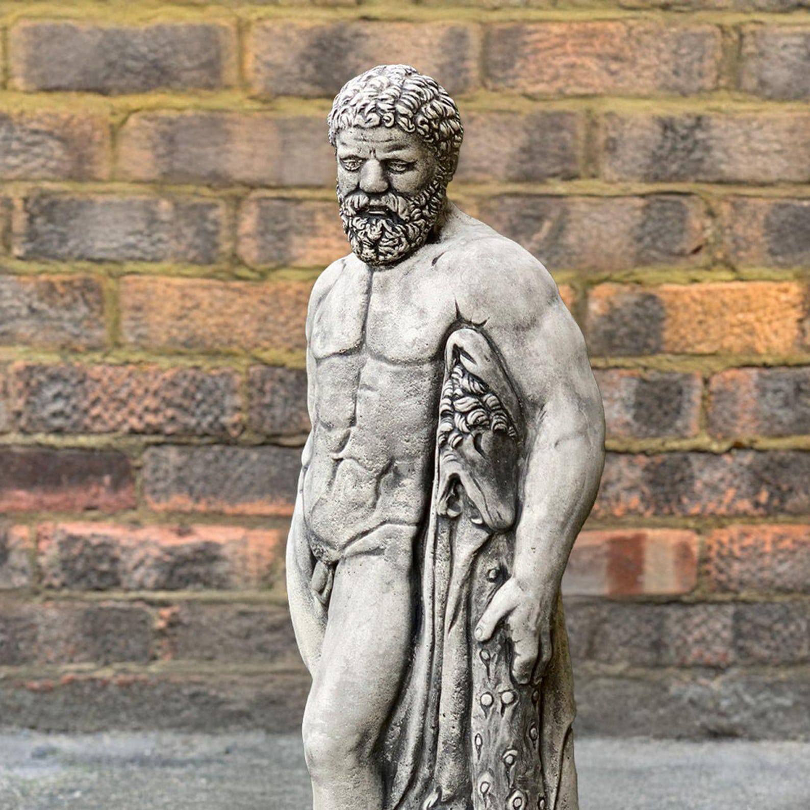 Large Hercules Sculpture Concrete Greek God Figurine Outdoor Greek Man ...