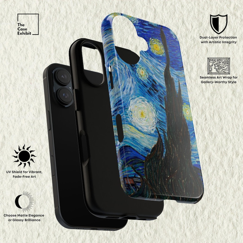 Vincent Van Gogh "the Starry Night" | Iconic Landscape Phone Case for ...