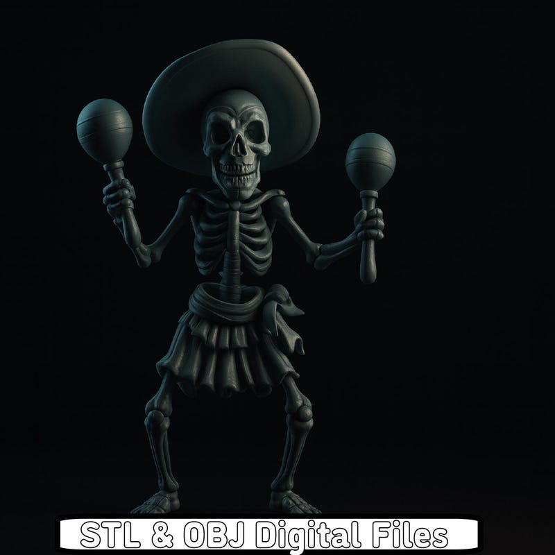 Dancing Skeleton 3d Print Stl - Etsy