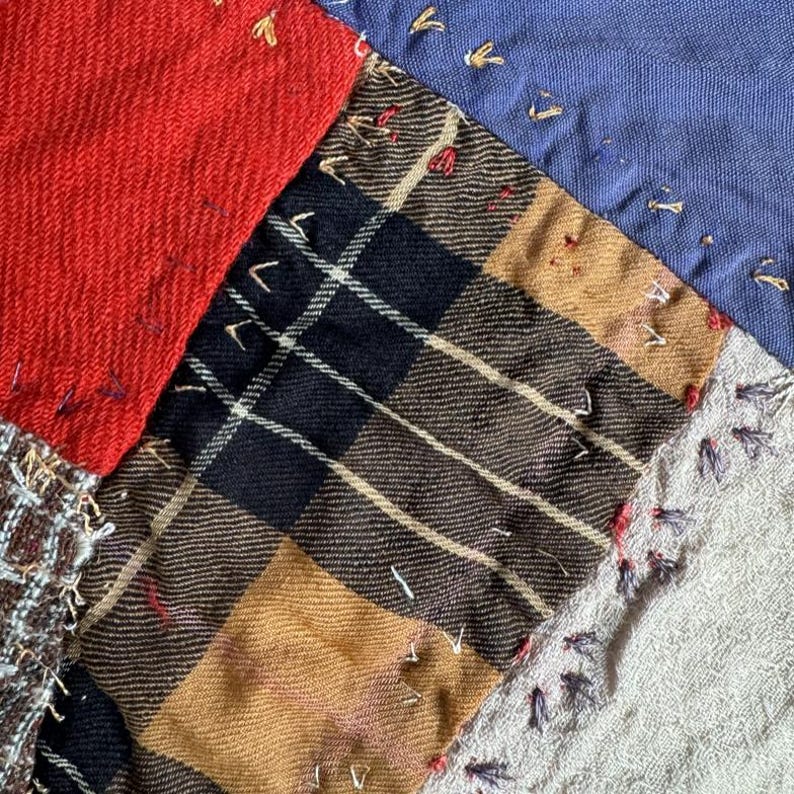 Antique Crazy Quilt Square - Etsy