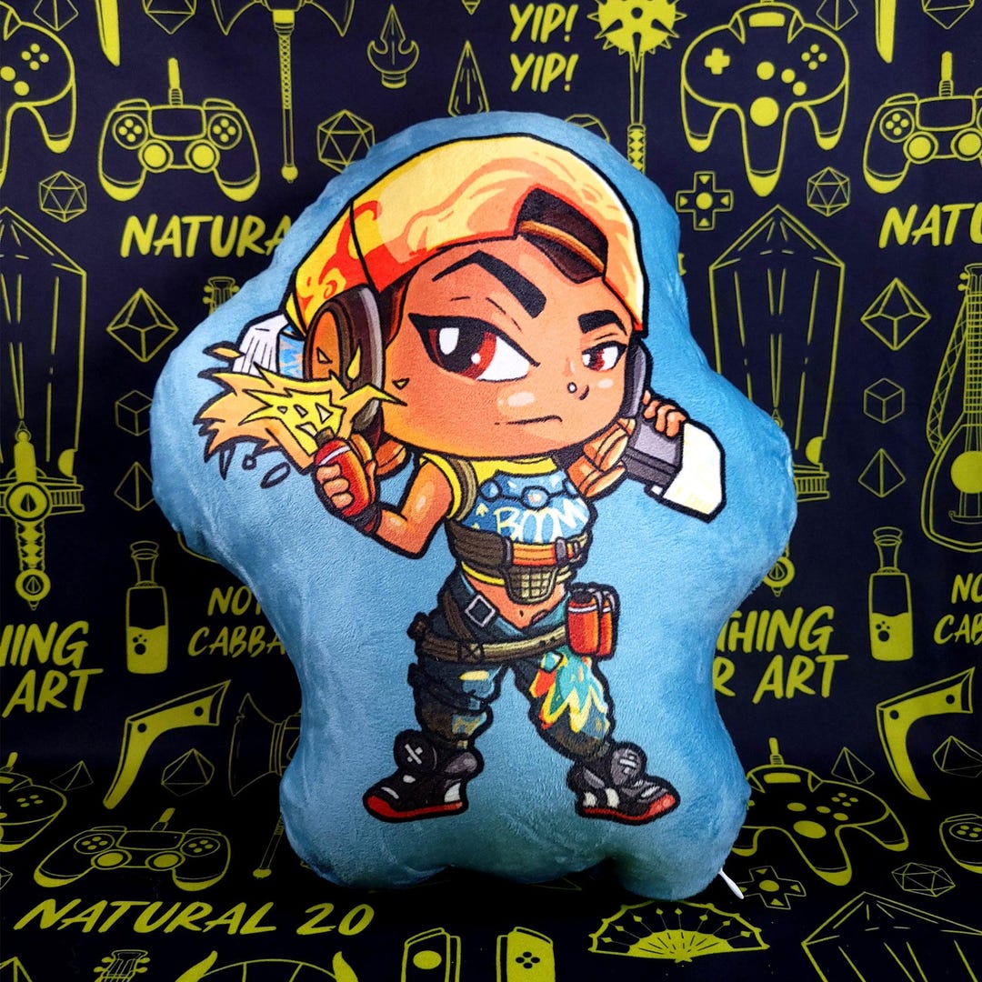 Raze Valorant Pillow Plush Cute Agent Stuffed Animal Video Game Gaming ...