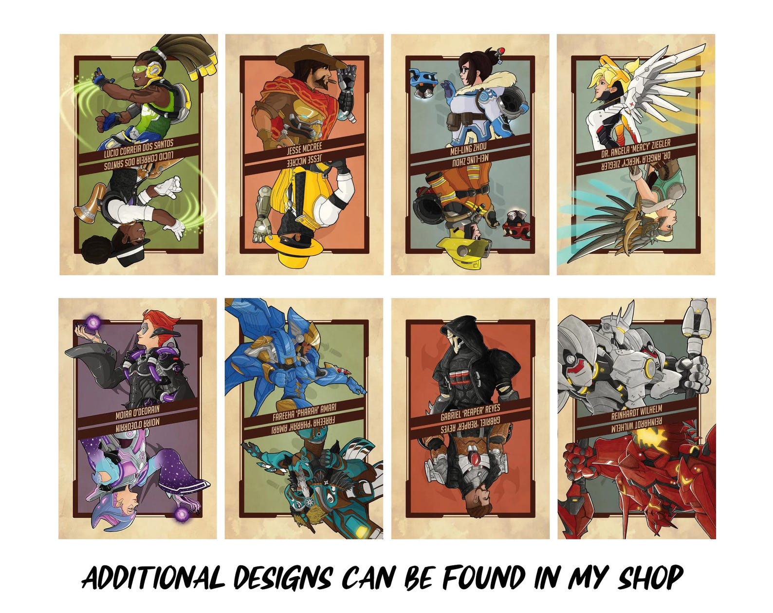 Pharah Overwatch Print, Flip Overwatch 2 Wall Art, Gamer Wall Decor ...