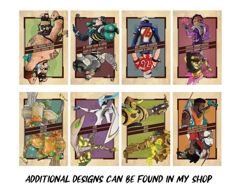Bastion Overwatch Print, Flip Overwatch 2 Wall Art, Gamer Wall Decor ...