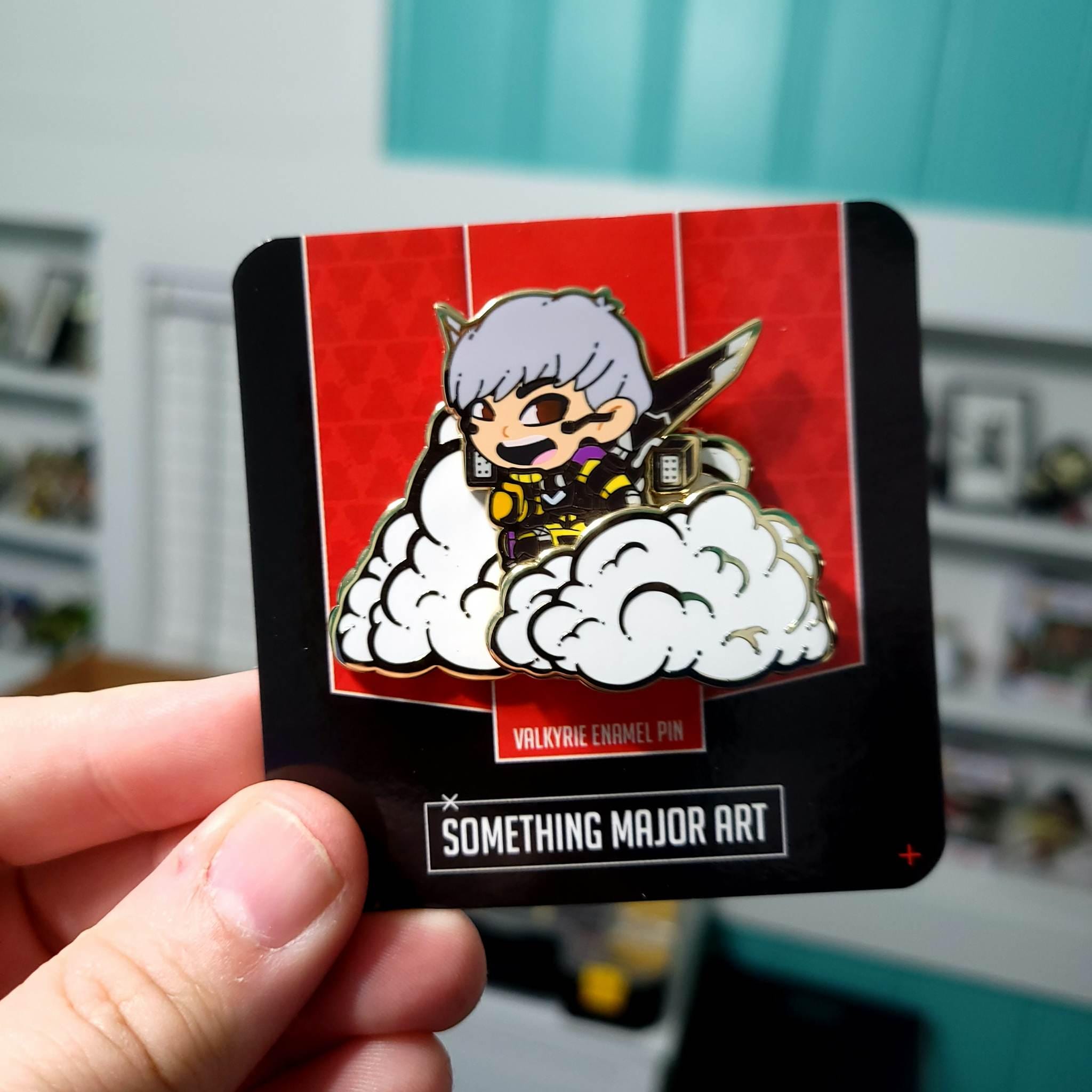 Valkyrie Apex Enamel Pin Apex Legends Cute Chibi Pinback Ita Bag Video ...