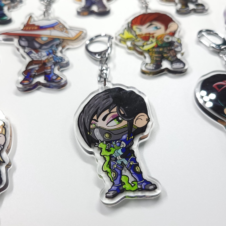Killjoy Valorant Acrylic Charm Keychain, Valorant Agent, Gaming Gift ...