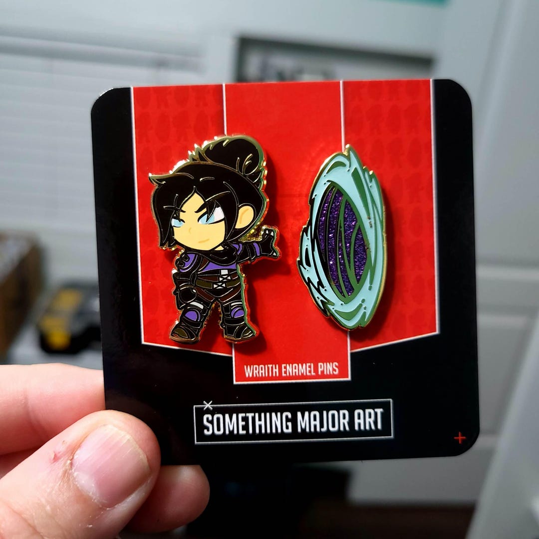 Wraith Apex Enamel Pin Apex Legends Cute Chibi Pinback Ita Bag Video ...