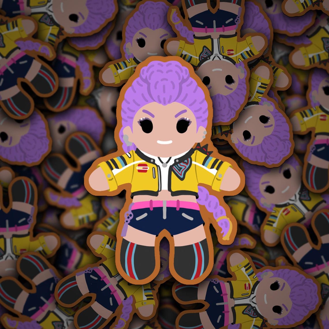 Rumi Gingerbread Stickers, Kpop Demon Hunter Characters, Huntrix, Saja ...