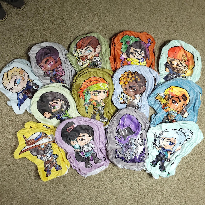 Omen Valorant Pillow Plush Cute Agent Stuffed Animal Video Game Gaming ...