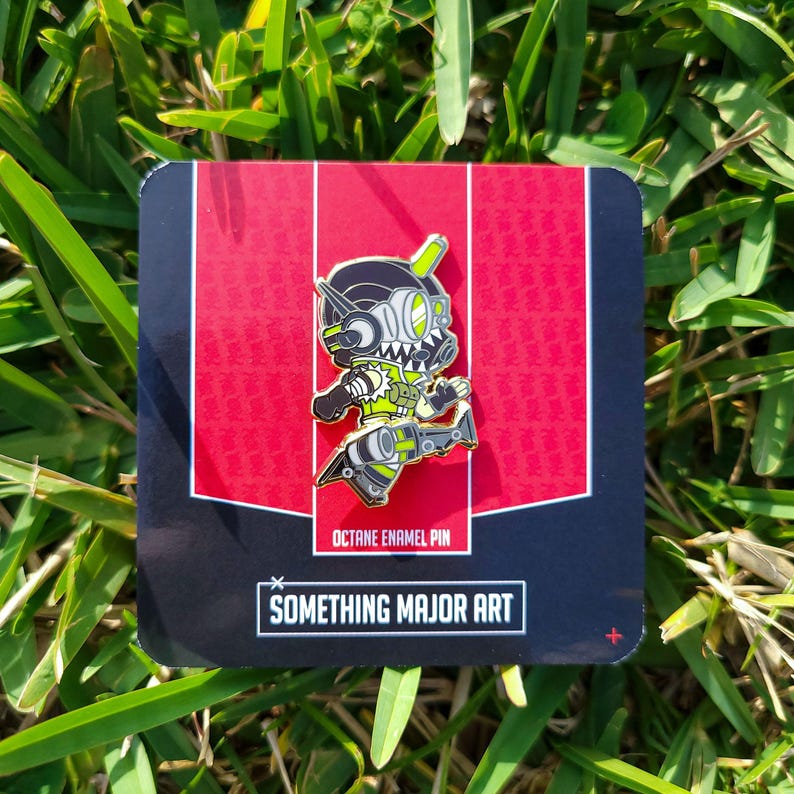 Octane Apex Legends Enamel Pin – Cute Chibi Pinback for Ita Bag | Video ...