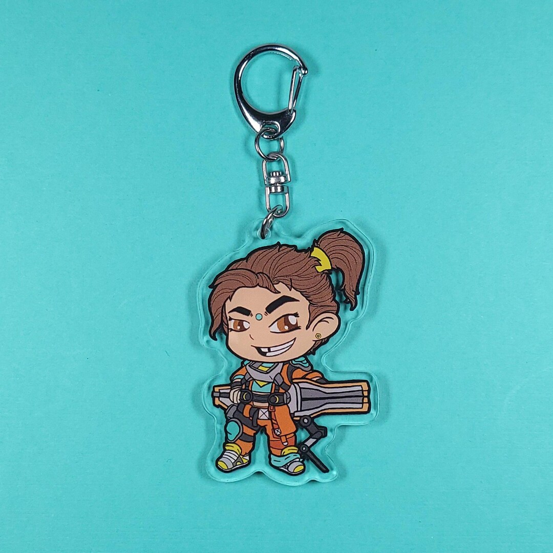 Rampart Apex Acrylic Charm Keychain, Apex Legends, Gaming Gift, Fan Art ...