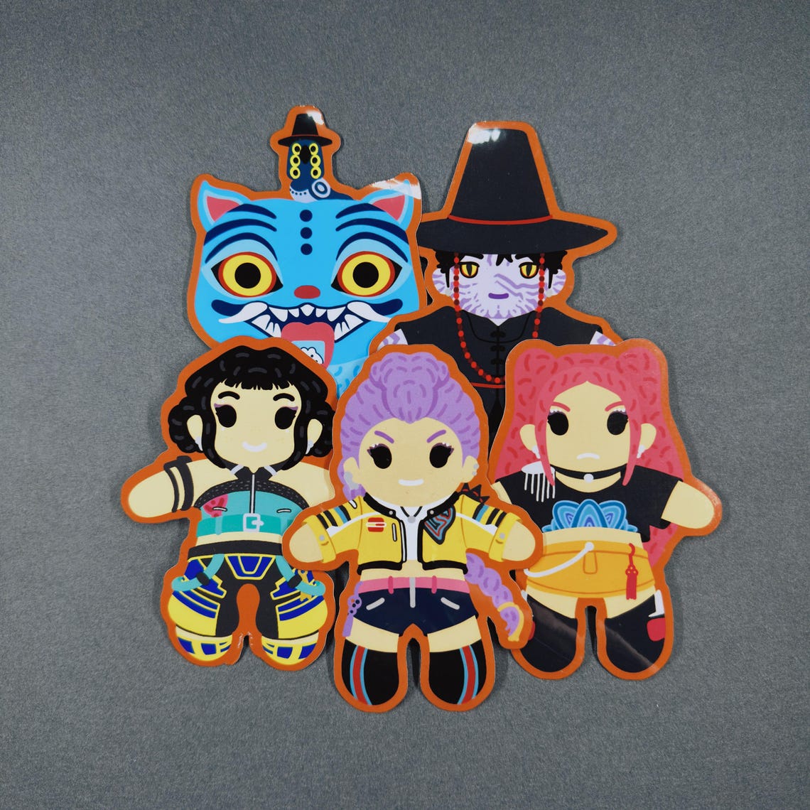 Rumi Gingerbread Stickers, Kpop Demon Hunter Characters, Huntrix, Saja ...