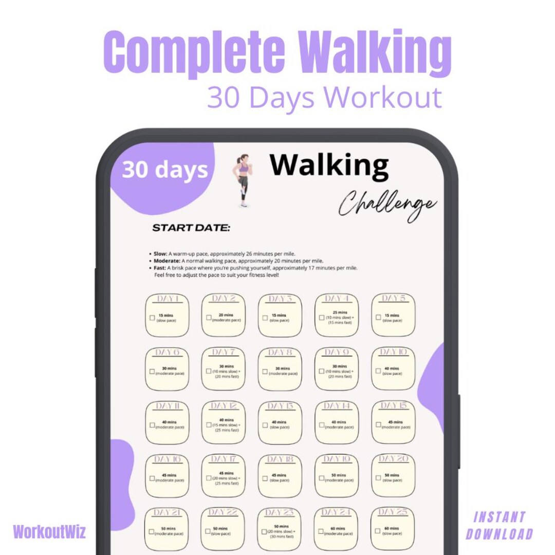 Run Tracker Printable, Exercises Cardio, 30 Days Fitness Challenge, 30 ...