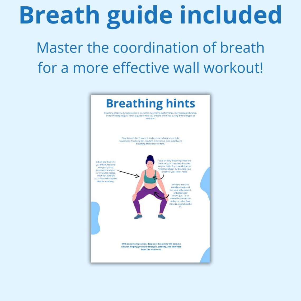 30 Day Wall Exercise Challenge Printable | Wall Fitness | Quick Workout ...