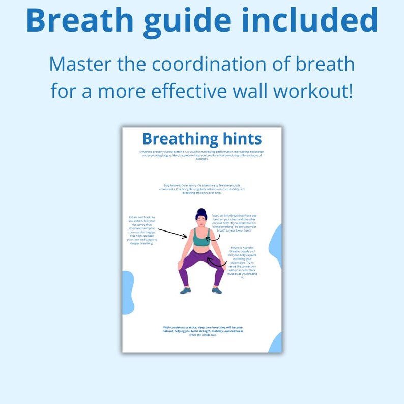 30 Day Wall Exercise Challenge Printable | Wall Fitness | Quick Workout ...