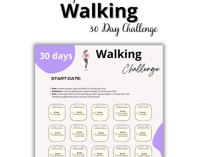 Running Cardio Fit, Exercise Run Plan, Printable Steps Tracker, 30 Days ...