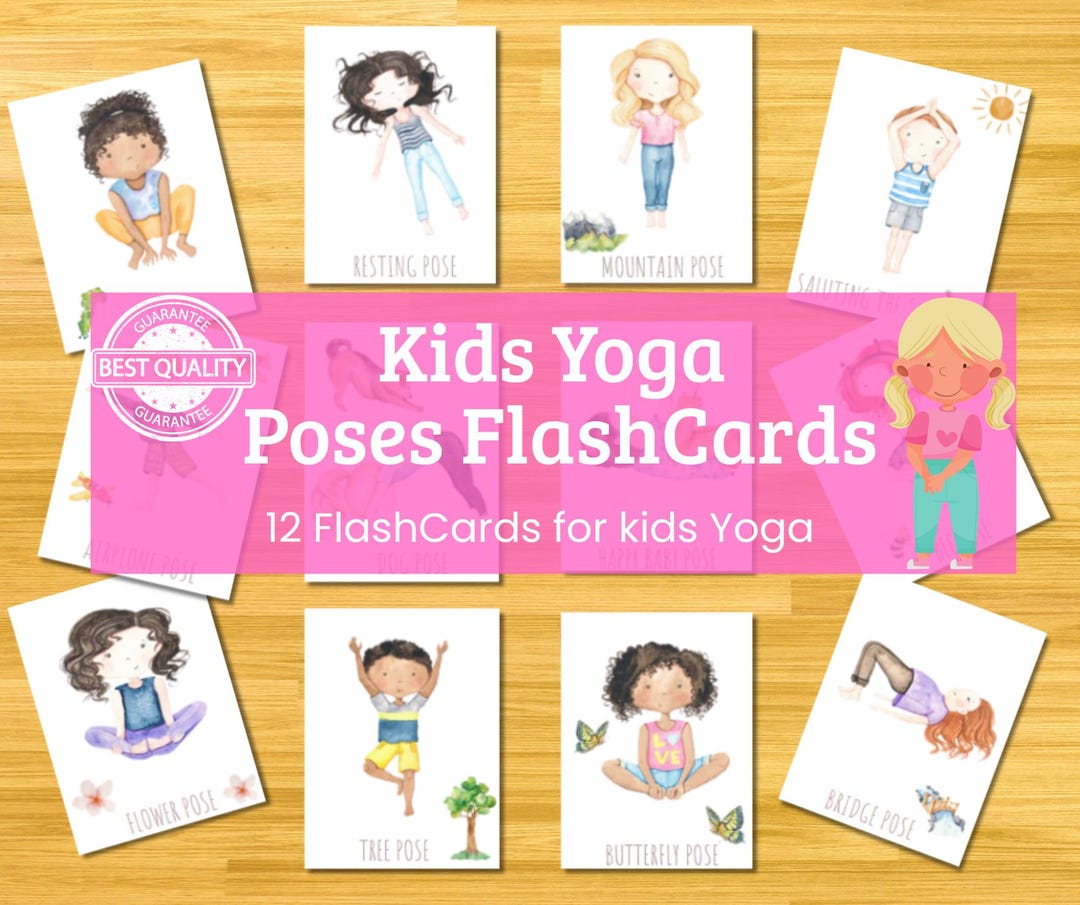 Printable Yoga Pose Guide, Yoga Pose Pdf, Calming Technique Cards ...