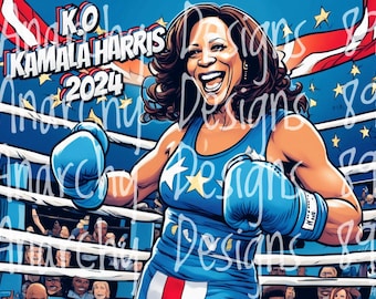 KO Kamala 2024!, Donald Trump, Election 2024, Political Satire, Kamala ...