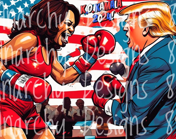 KO Kamala 2024!, Donald Trump, Election 2024, Political Satire, Kamala ...