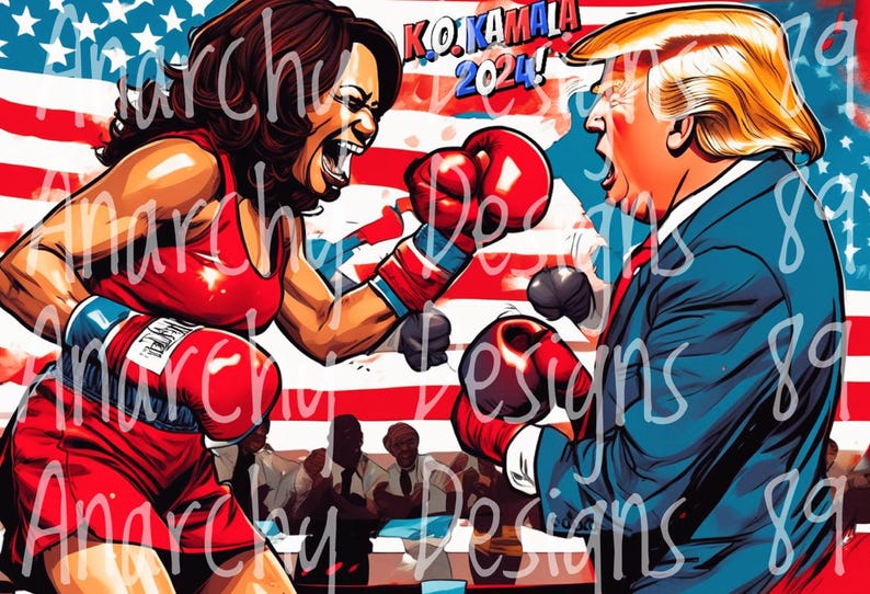 KO Kamala 2024!, Donald Trump, Election 2024, Political Satire, Kamala ...