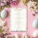Editable Easter Lunch Menu Template, Easter Brunch, Easter Hosting Menu ...