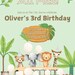 EDITABLE Safari Party Animal 3rd Birthday Party Invitation, Invite 1st ...