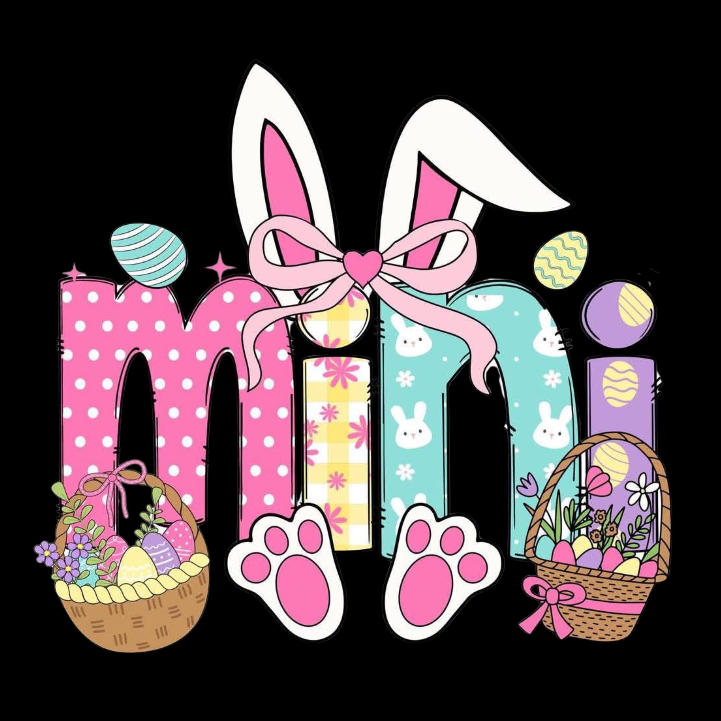 DIGITAL DOWNLOAD - Instant Download Png Only - Cute Colorful Bunny Mini ...