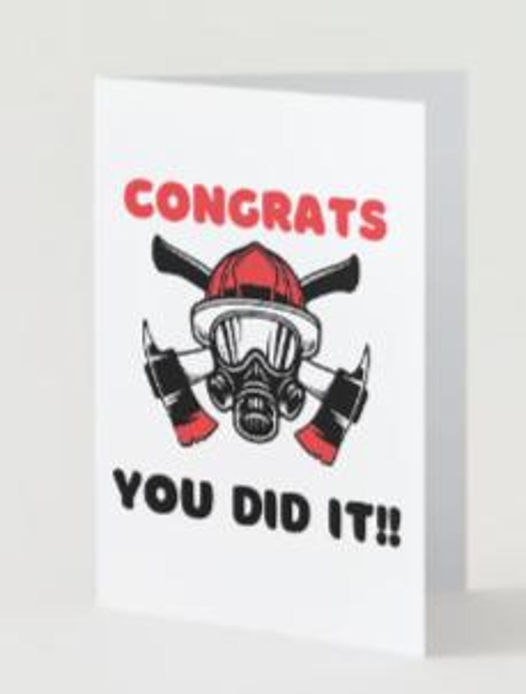 PRINTABLE Graduation Card, Firefighter, Congratulations Card, Fire ...