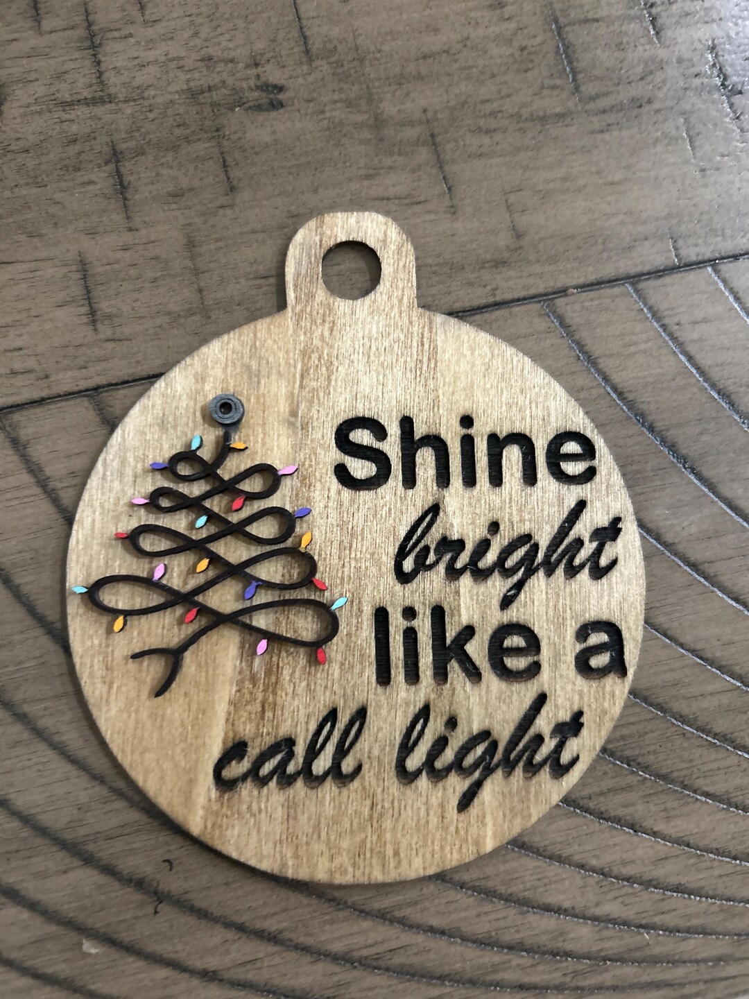 Shine Bright Like a Call Light Nurse Christmas Decoration, Nurse Gift ...