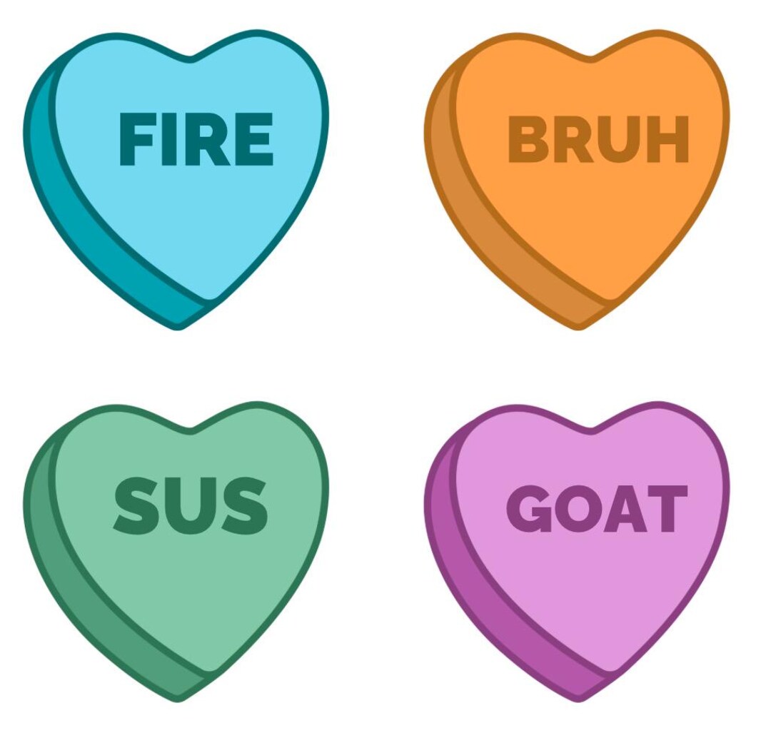 DIGITAL DOWNLOAD - Instant Download - Png - Valentine Slang Candy ...