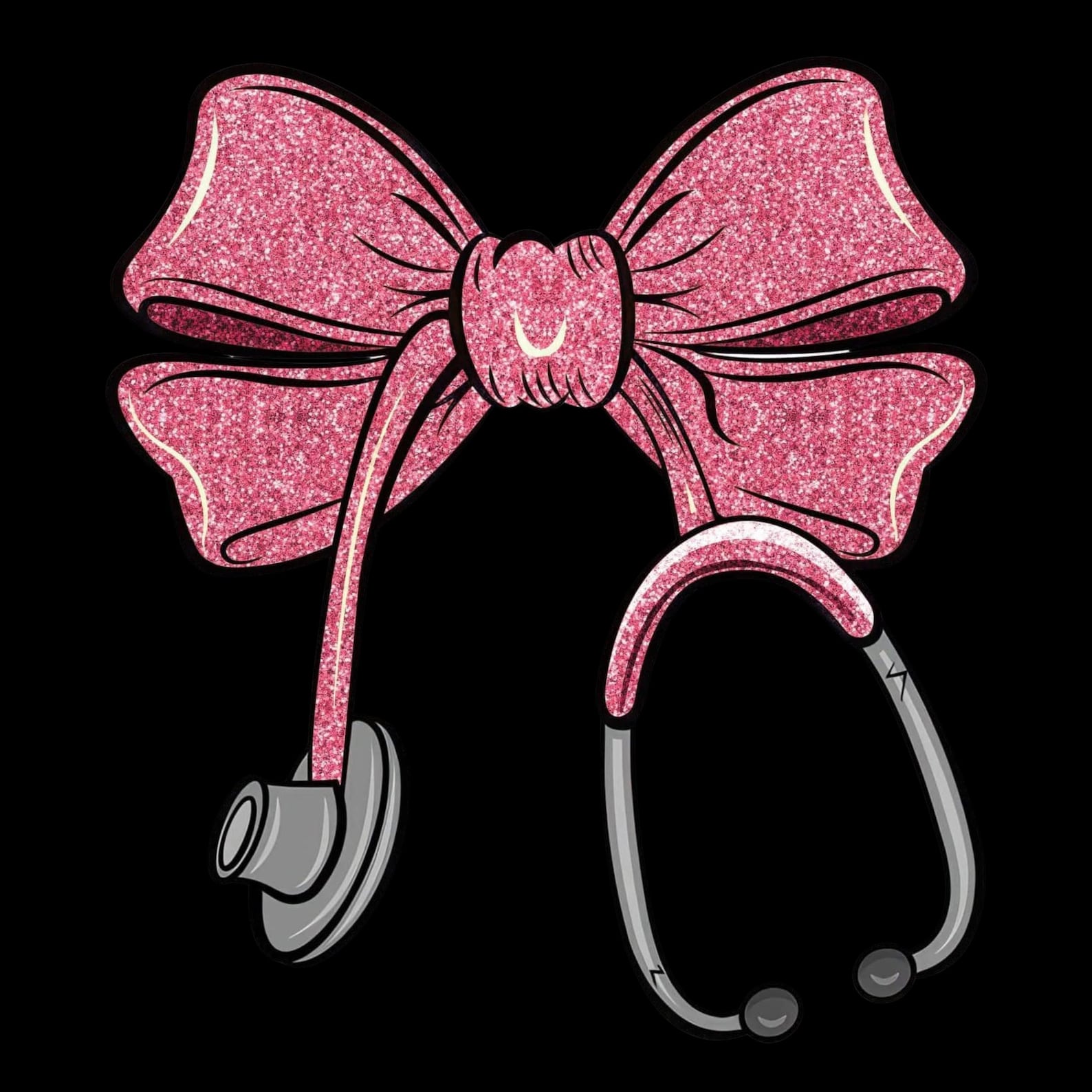 DIGITAL DOWNLOAD - Instant Download - Png Only - Stethoscope Glittery ...