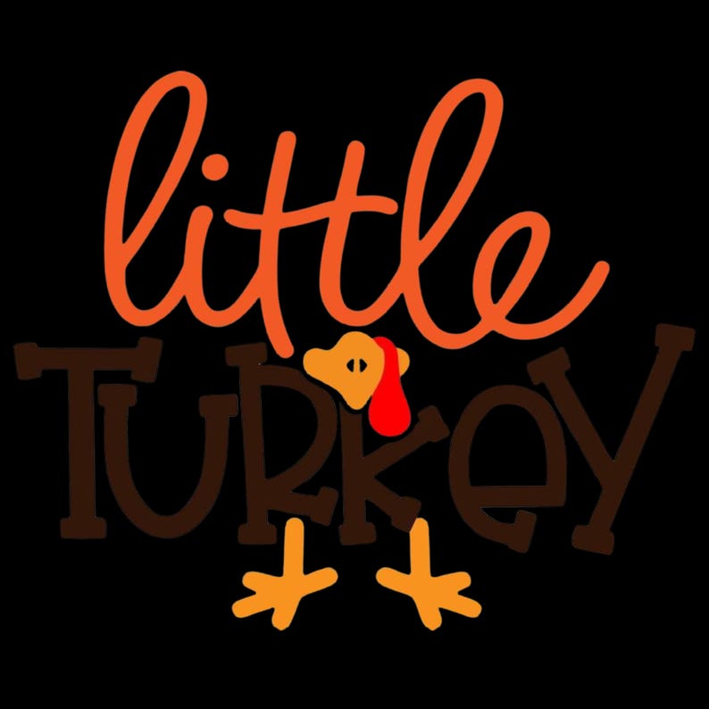 DIGITAL DOWNLOAD - Instant Download - Png Only - Little Turkey ...