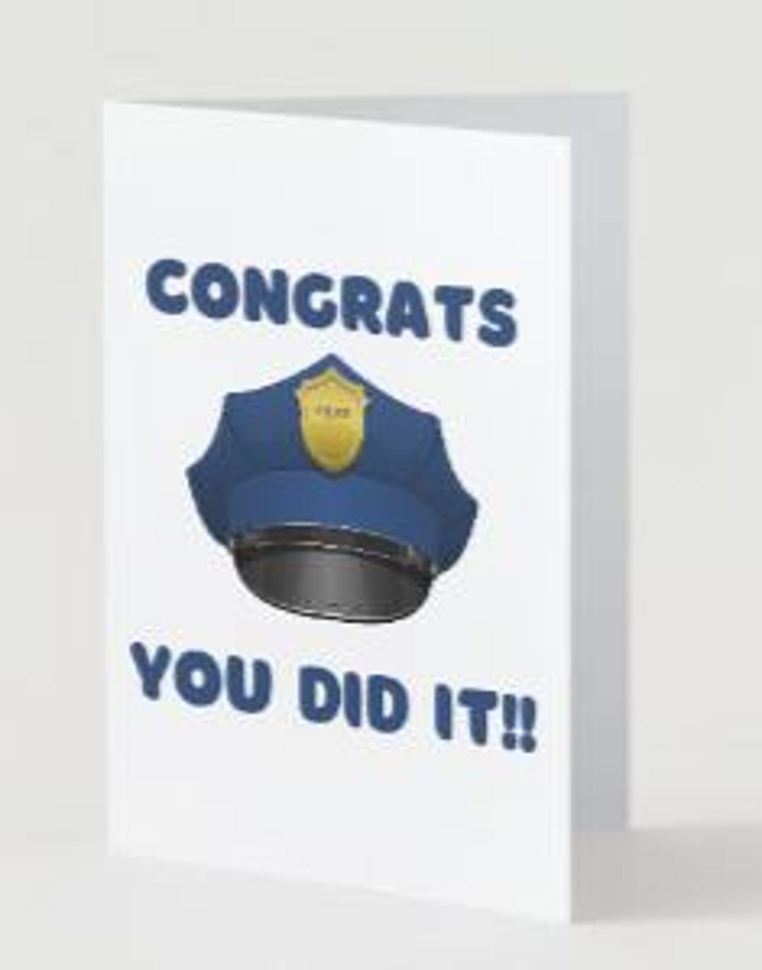 PRINTABLE Graduation Card, Police Officers, Deputy, Congratulations ...