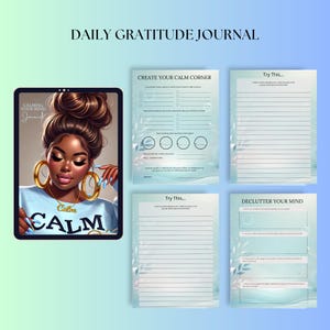 Calming Your Mind Guided Journal: Stress Relief, Self-care (PDF) - Etsy