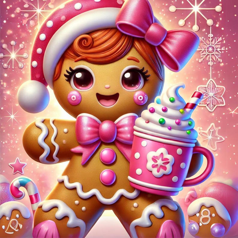 Festive Gingerbread Clipart Kit - Instant Holiday Cheer for Your ...