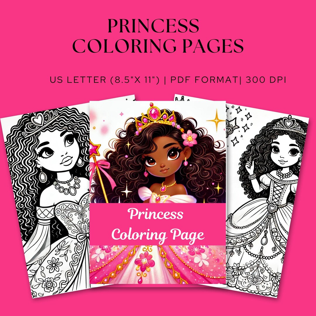 Princess Coloring Pages | Printable PDF With Enchanting Castles ...